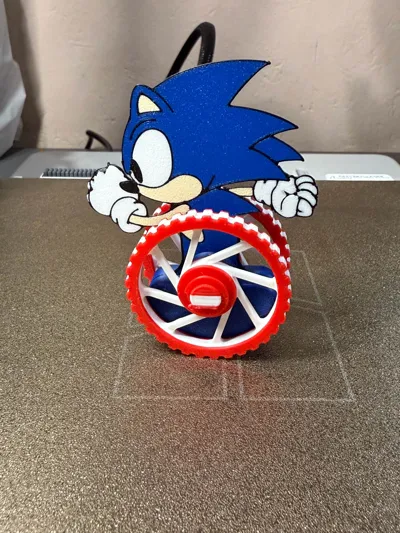 sonic hedgehog self balancing toy - Free 3D Print Model - MakerWorld