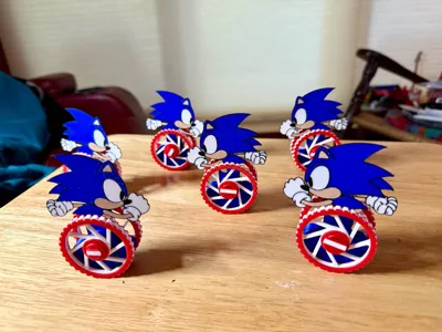 sonic hedgehog self balancing toy - Free 3D Print Model - MakerWorld