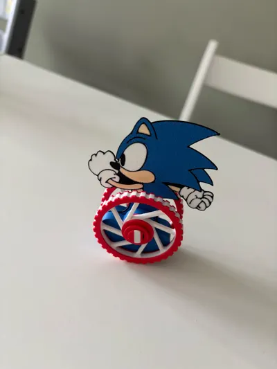 sonic hedgehog self balancing toy - Free 3D Print Model - MakerWorld