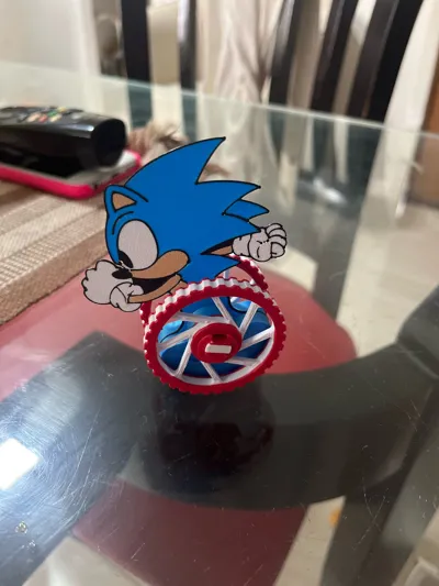 sonic hedgehog self balancing toy - Free 3D Print Model - MakerWorld