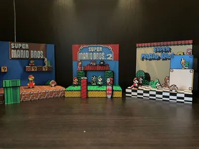 Super Mario Bros. 1 - 3 Nes Trilogy Diorama by LayeredPixels by Tomas MakerWorld: Download Free ...