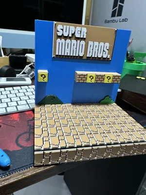 Super Mario Bros. 1 - 3 Nes Trilogy Diorama by LayeredPixels by Tomas MakerWorld: Download Free ...