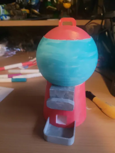 Gumball Machine Working With Only 3D Printed Parts - Free 3D Print ...
