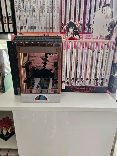 Japanese Alleyway Book Nook - Free 3D Print Model - MakerWorld