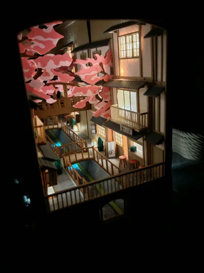 Japanese Alleyway Book Nook - Free 3D Print Model - MakerWorld