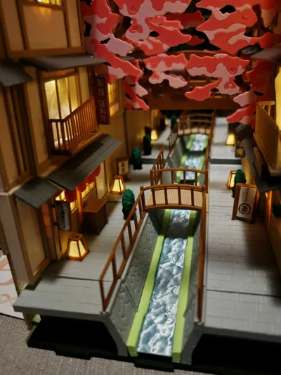 Japanese Alleyway Book Nook - Free 3D Print Model - MakerWorld
