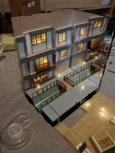 Japanese Alleyway Book Nook - Free 3D Print Model - MakerWorld