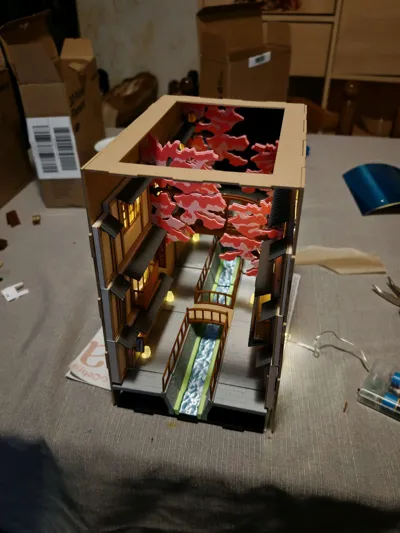 Japanese Alleyway Book Nook - Free 3D Print Model - MakerWorld