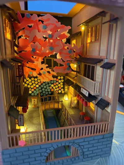 Japanese Alleyway Book Nook - Free 3D Print Model - MakerWorld