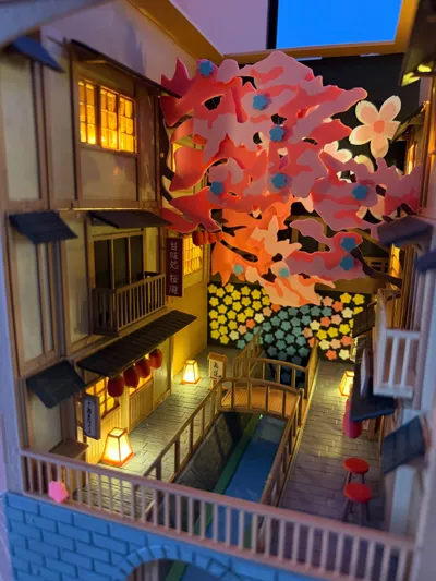 Japanese Alleyway Book Nook - Free 3D Print Model - MakerWorld