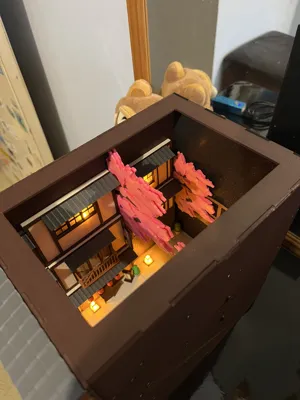 Japanese Alleyway Book Nook - Free 3D Print Model - MakerWorld