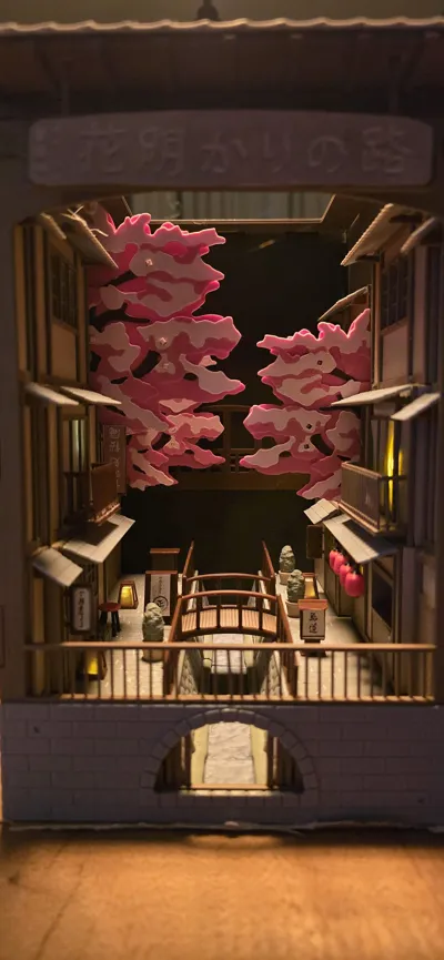 Japanese Alleyway Book Nook - Free 3D Print Model - MakerWorld