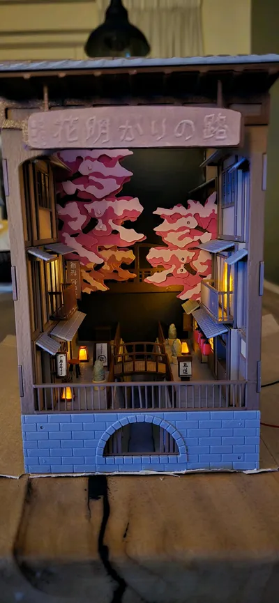 Japanese Alleyway Book Nook - Free 3D Print Model - MakerWorld