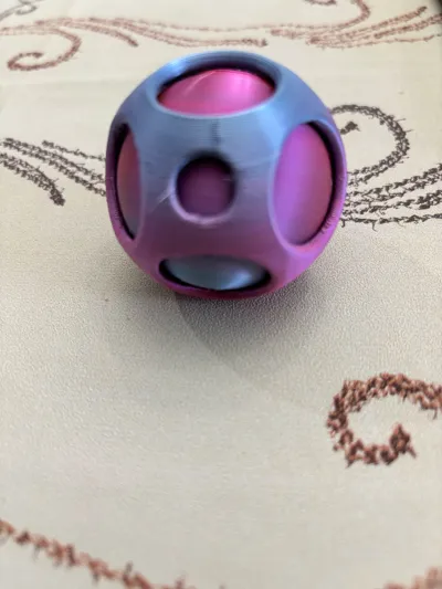 Spinning Sphere Inside Sphere Fidget Toy - Free 3D Print Model - MakerWorld