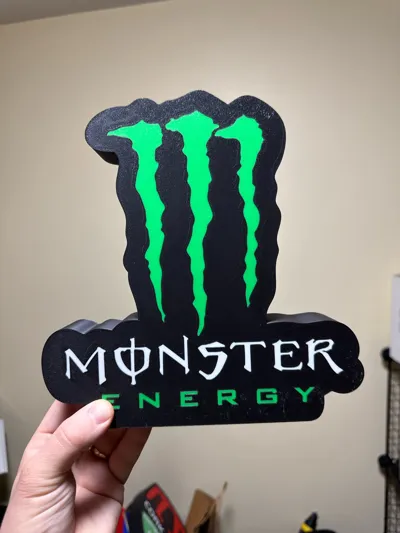 Monster Energy Drink LED BOX - Free 3D Print Model - MakerWorld