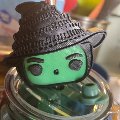 Wicked Elphaba Stanley Topper - Free 3D Print Model - MakerWorld