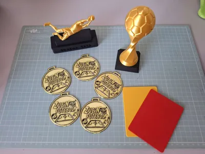 Best Goalkeeper Trophy - Free 3D Print Model - MakerWorld