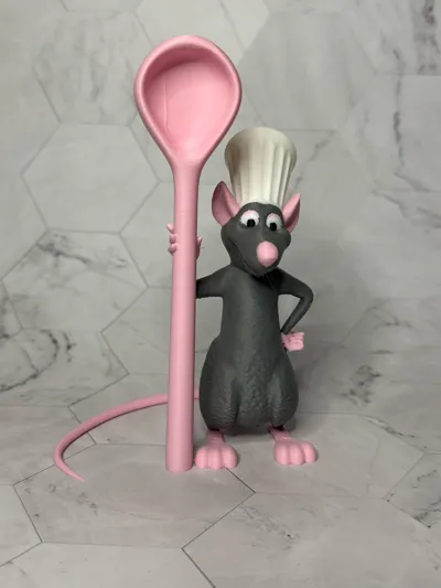 Ratatouille Remy the Chef Collectible Figurine - Free 3D Print Model ...