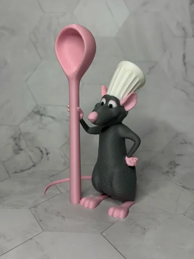 Ratatouille Remy the Chef Collectible Figurine - Free 3D Print Model ...