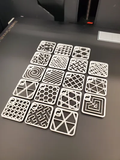 All 17 Bambu Labs Infill swatches Remixed by denhaminc411 MakerWorld ...