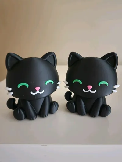 Cute Chibi Kawaii Cat Figurine - Free 3D Print Model - MakerWorld