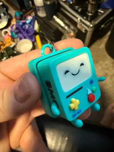 ADVENTURE TIME BMO CLICKER - FIDGET KEYCHAIN - Free 3D Print Model ...