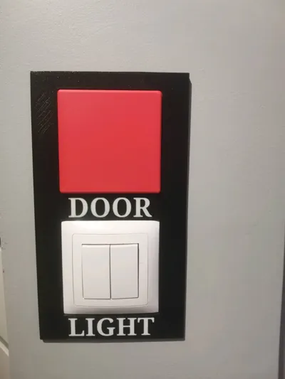 FNaF- Light Switch Frame with Fake "Door" Button - Free 3D Print Model ...