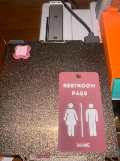 Classroom Hall Passes - Free 3D Print Model - MakerWorld