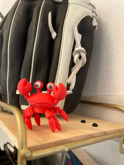 Mini Crab – Articulated & Keychain - Free 3D Print Model - MakerWorld