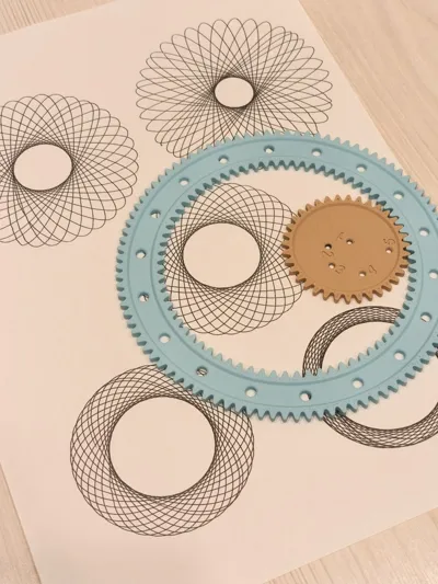 Numbered Spirograph Drawing Template – Easy Grip - Free 3D Print Model ...
