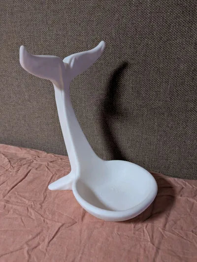 Whale Fin Spoon Rest – Nautical - Free 3D Print Model - MakerWorld