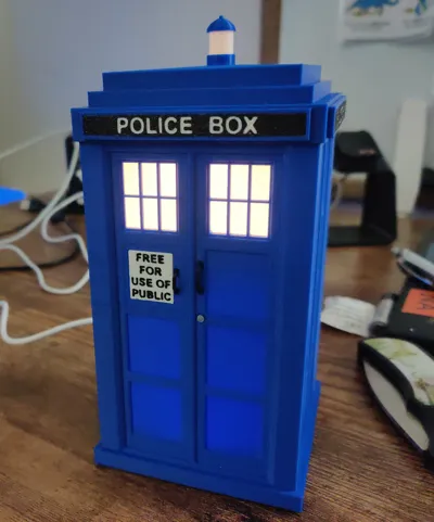 TARDIS LED Lamp by ByteSlinger MakerWorld: Download Free 3D Models