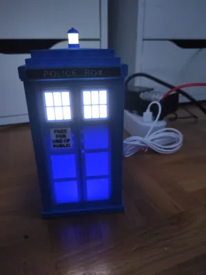 TARDIS LED Lamp by ByteSlingerMakerWorld: Download Free 3D Models