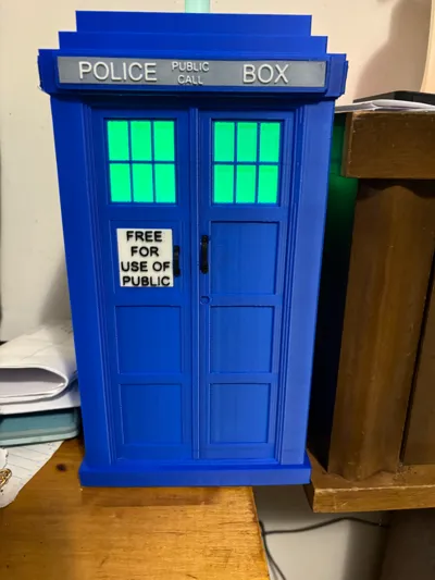 TARDIS LED Lamp by ByteSlinger MakerWorld: Download Free 3D Models