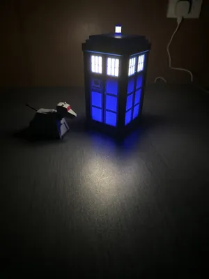 TARDIS LED Lamp by ByteSlingerMakerWorld: Download Free 3D Models