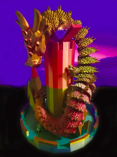 CRYSTAL DRAGON STAND - Free 3D Print Model - MakerWorld