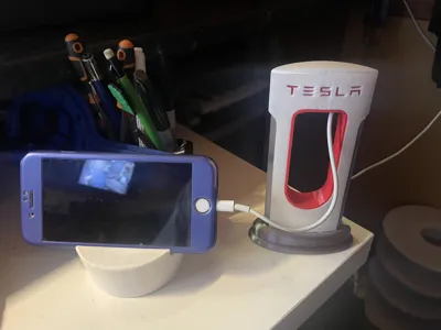 Tesla Supercharger Iphone Charger Remixed by Majkl.k88 - MakerWorld