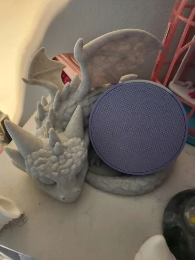 Magical Dragon Alexa Echo Pop Holder - Free 3D Print Model - MakerWorld