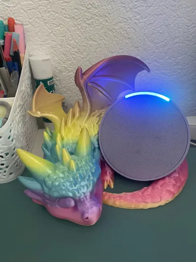 Magical Dragon Alexa Echo Pop Holder by StrabonZ MakerWorld: Download ...
