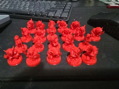 Fast 5 Goblin Supportless Miniature Pack. by Nozzleborn Foundry ...