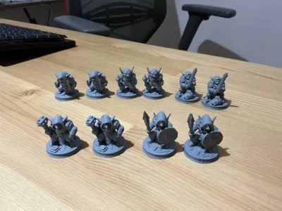 Fast 5 Goblin Supportless Miniature Pack. by Nozzleborn Foundry ...