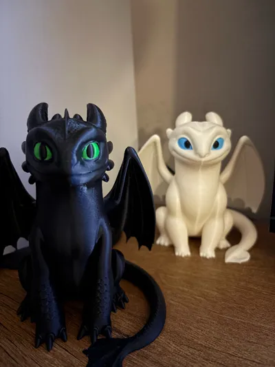 Light Fury - How to Train Your Dragon by Random3D MakerWorld: Download ...
