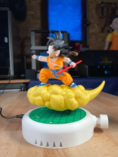 Flying Goku - Multicolor - Magnetic Levitation - Free 3D Print Model ...