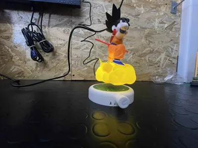 Flying Goku - Multicolor - Magnetic Levitation - Free 3D Print Model ...