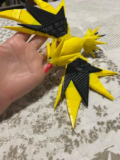 Flexi Zapdos (Pokemon) - Free 3D Print Model - MakerWorld