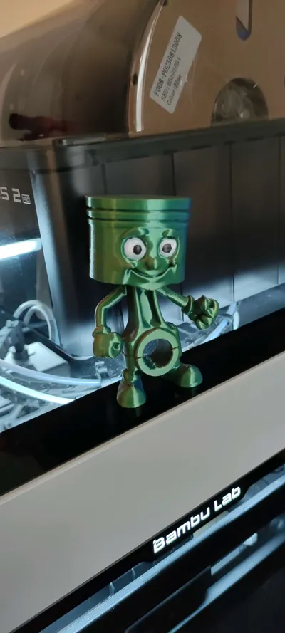 Animated Piston Man by motero 3D MakerWorld: Download Free 3D Models