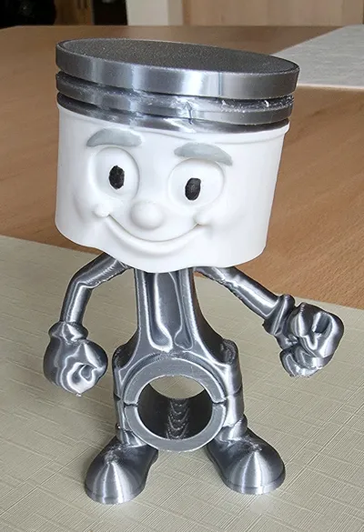 Animated Piston Man - Free 3D Print Model - MakerWorld