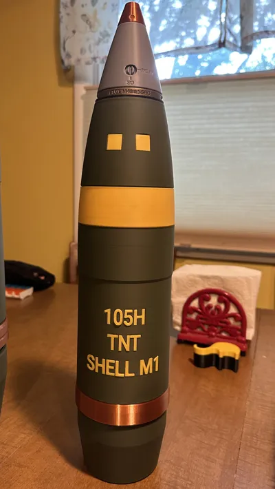 105mm shell dimensions