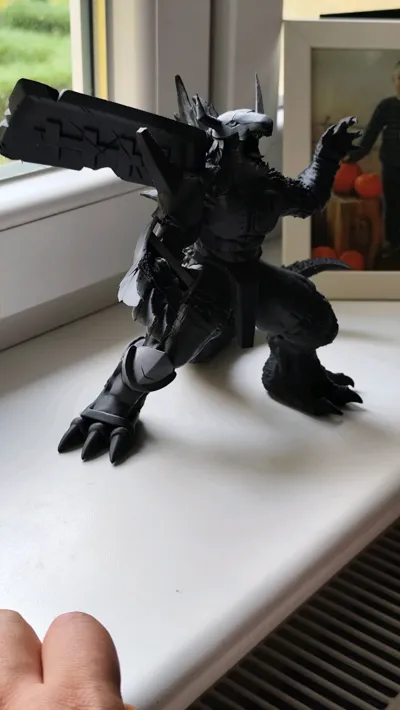 Warbarian Godzilla (WarGreymon collaboration Godzilla) Original - Free ...