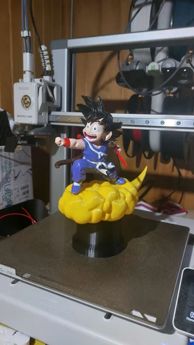 Flying Goku Multicolor - Snap-Fit (No Levitation) - Free 3D Print Model ...
